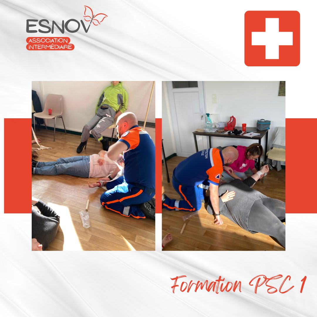 Formation PSC1 pour l'Association Intermédiaire ! - ESNOV