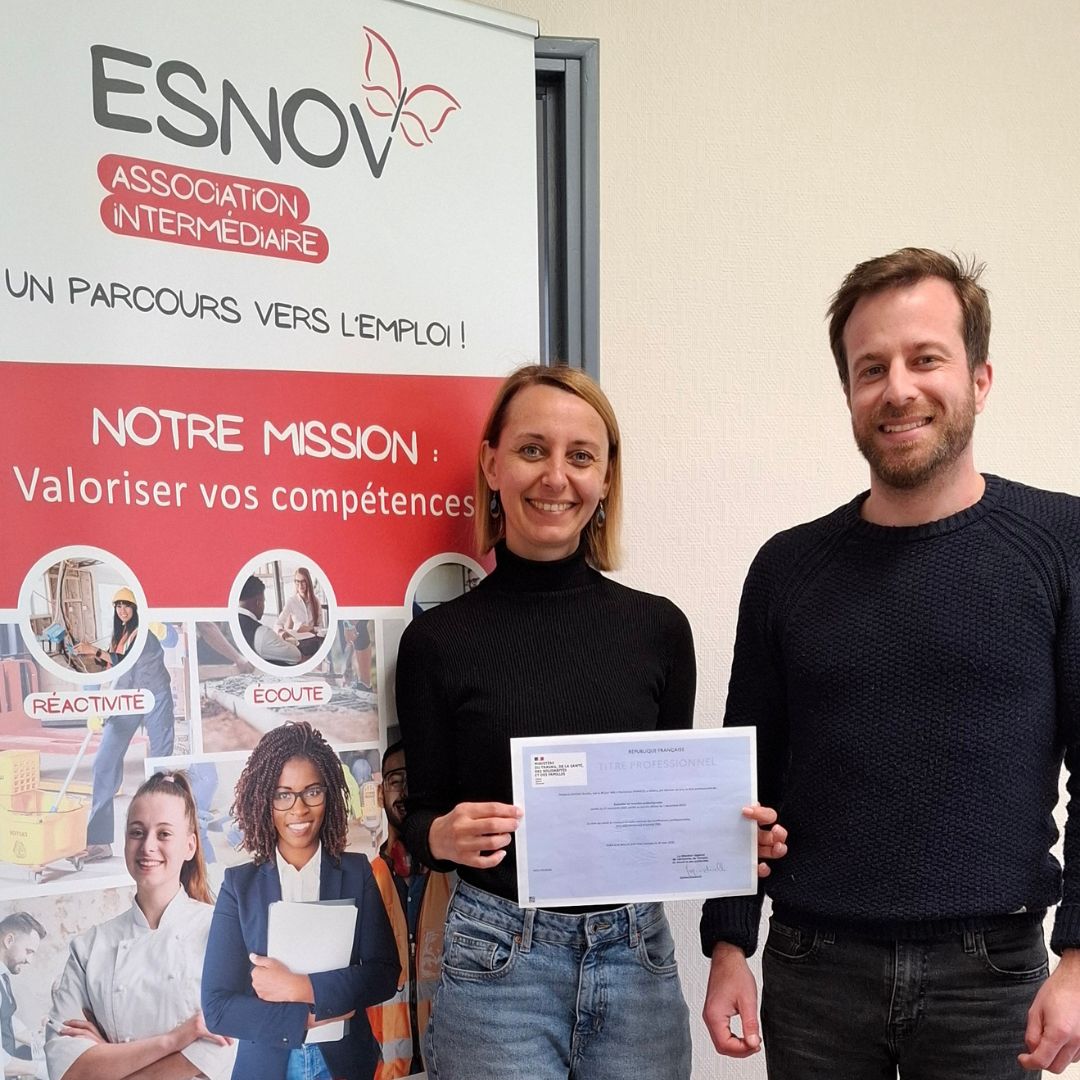 Un diplôme de CIP pour Aurélie - ESNOV